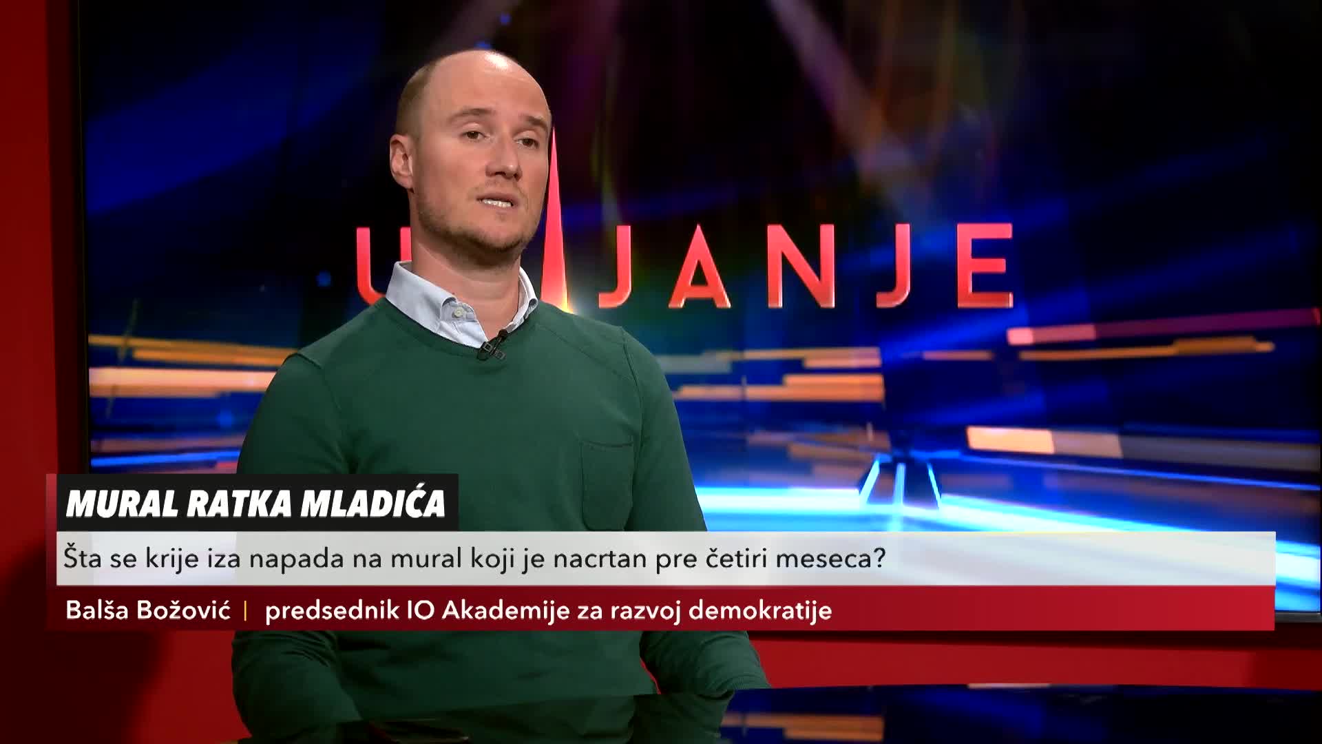 BALŠA BOŽOVIĆ: Mural Mladiću je UVREDA za grad! | Adriamedia TV
