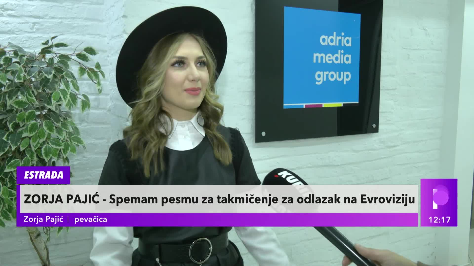 ZORJA PAJIĆ: Spremam pesmu za Evroviziju | Adriamedia TV