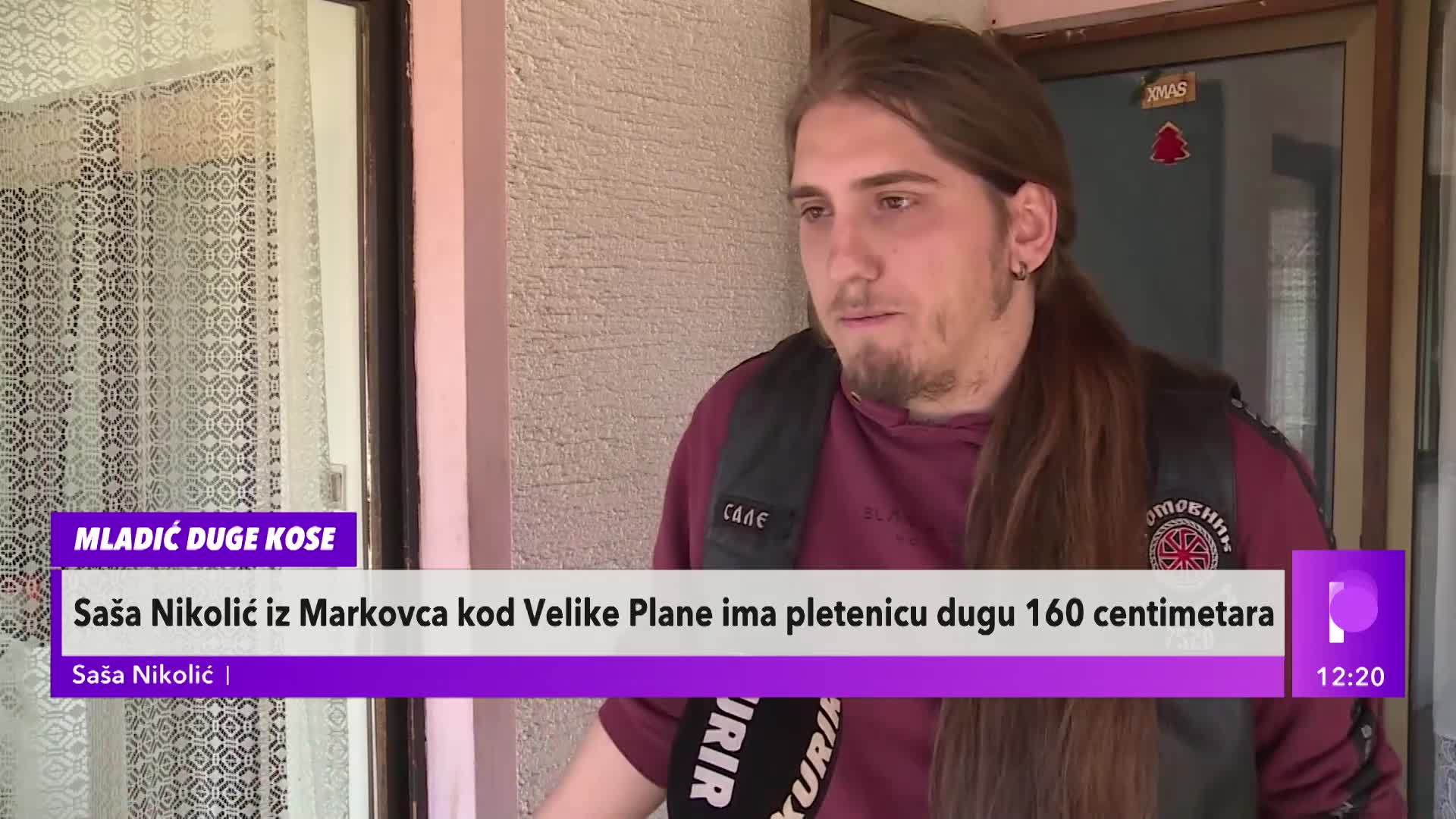 Saša Nikolić iz Markovca kod Velike Plane ima pletenicu dugu 160cm ...